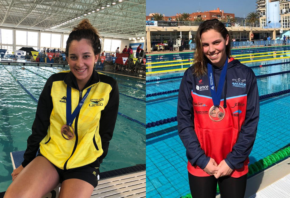 María Vilas e María de Valdés no Mundial de Augas Abertas